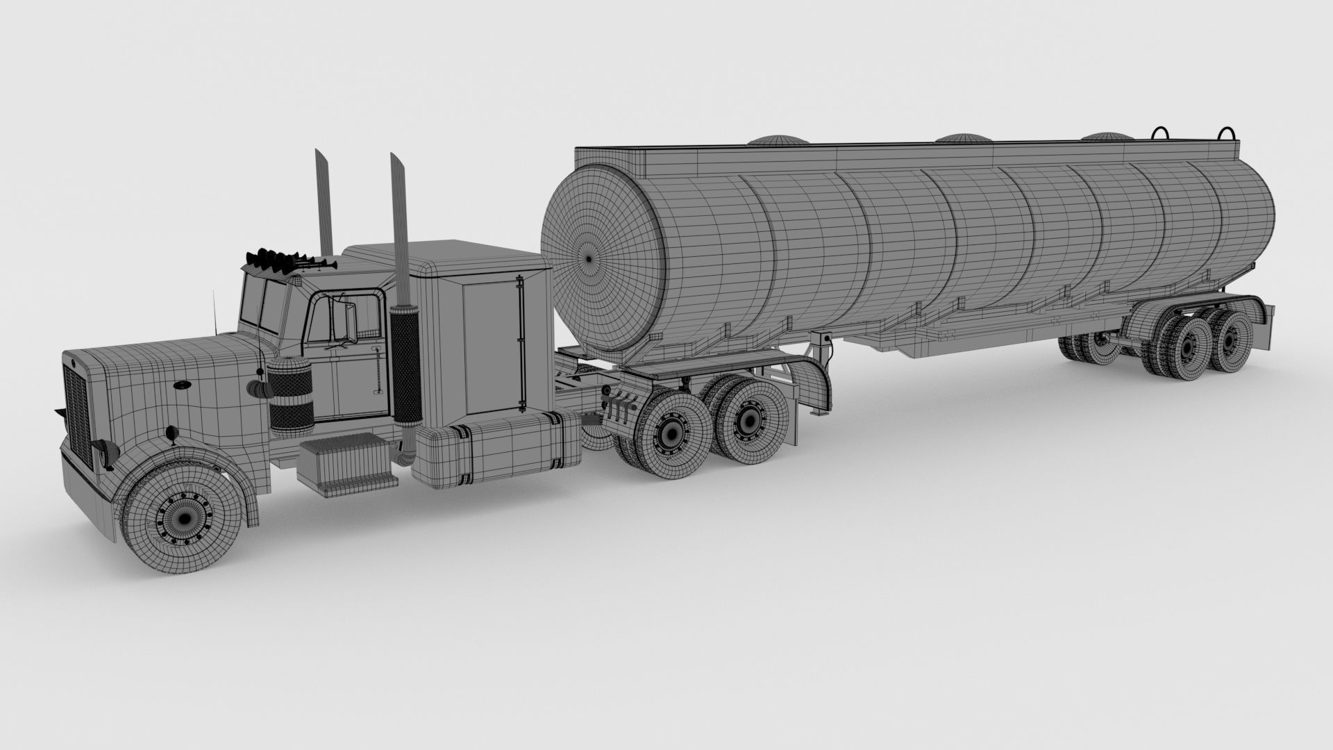 PeterBilt Truck 3D model | CGTrader