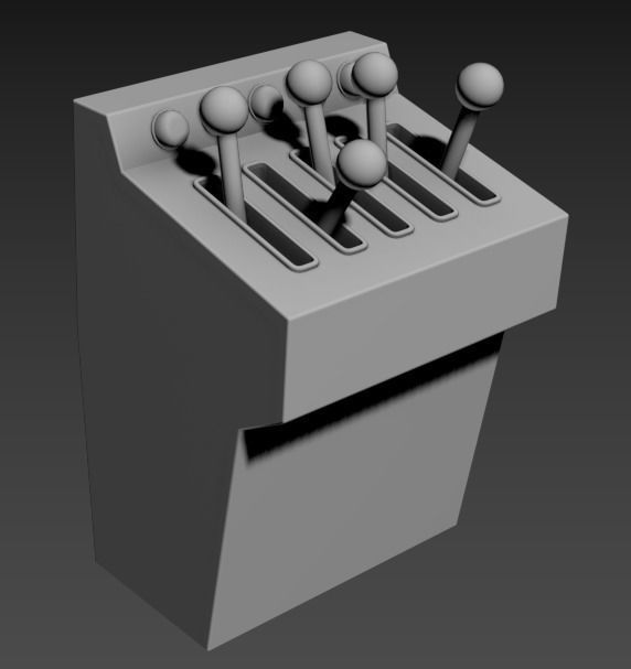 3D model Cartoony Stylized Lever Console VR / AR / low-poly | CGTrader