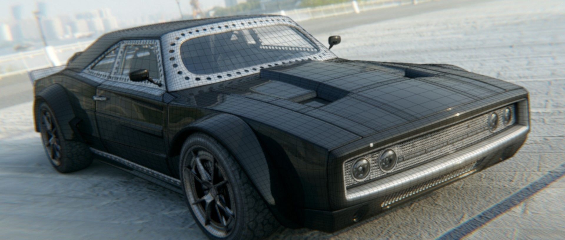 3D model DODGE ICE CHARGER VR / AR / low-poly | CGTrader