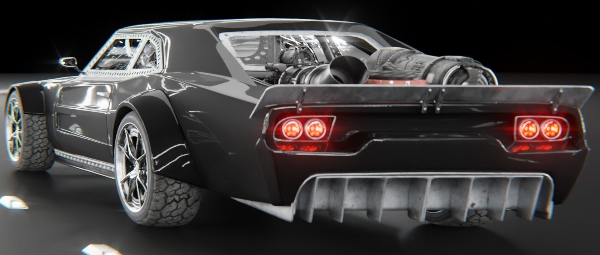3D model DODGE ICE CHARGER VR / AR / low-poly | CGTrader