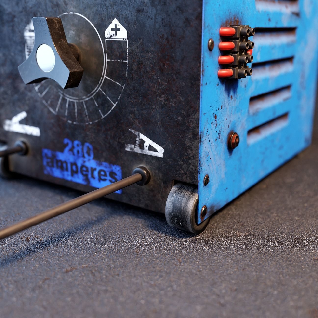 Old Welding Machine 01 3D model | CGTrader