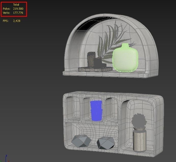 ISOBEL WALL SHELVES 3D model | CGTrader