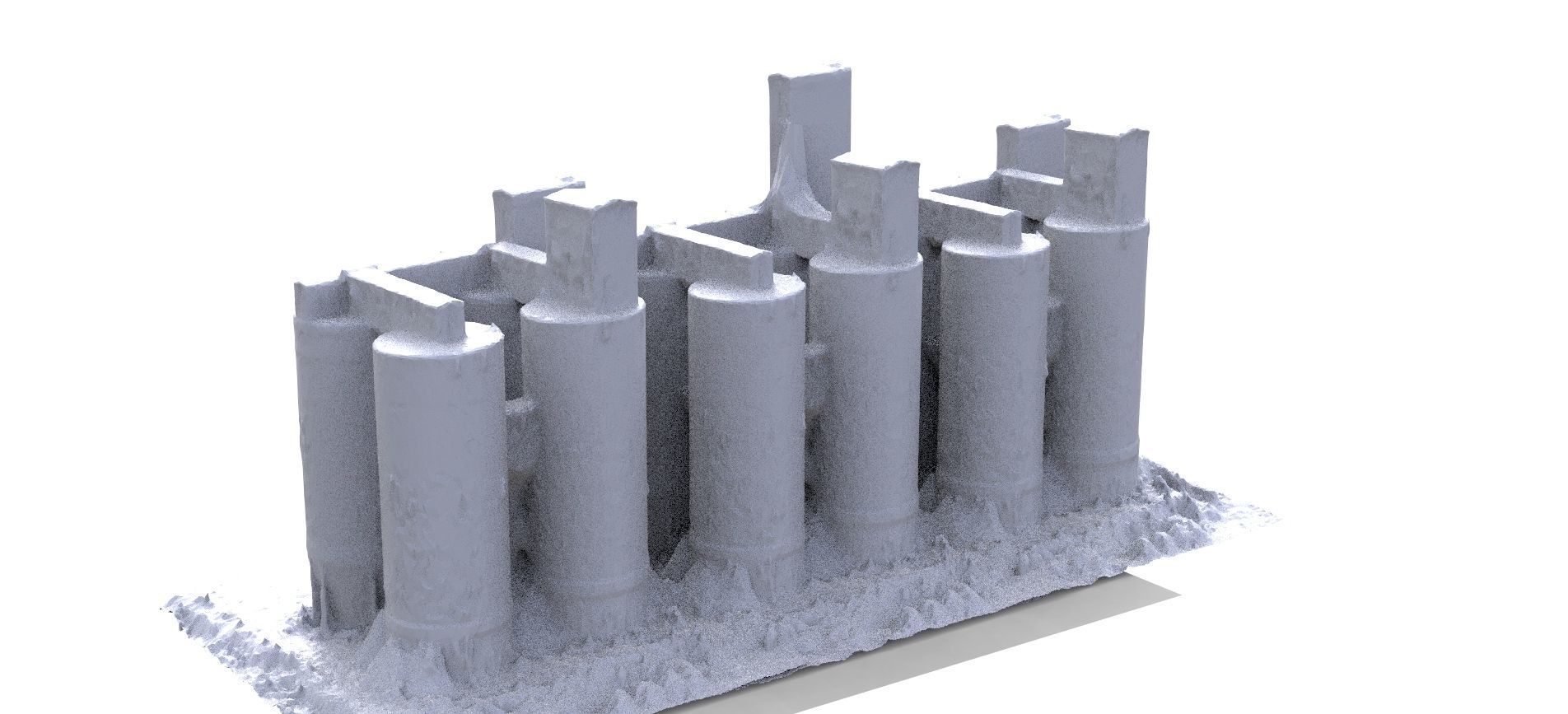 Factory Blocks Rough 3D model | CGTrader