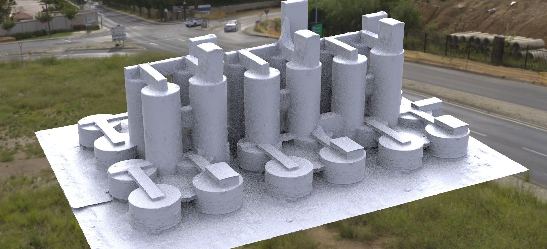 Factory Blocks more complex 3D model | CGTrader