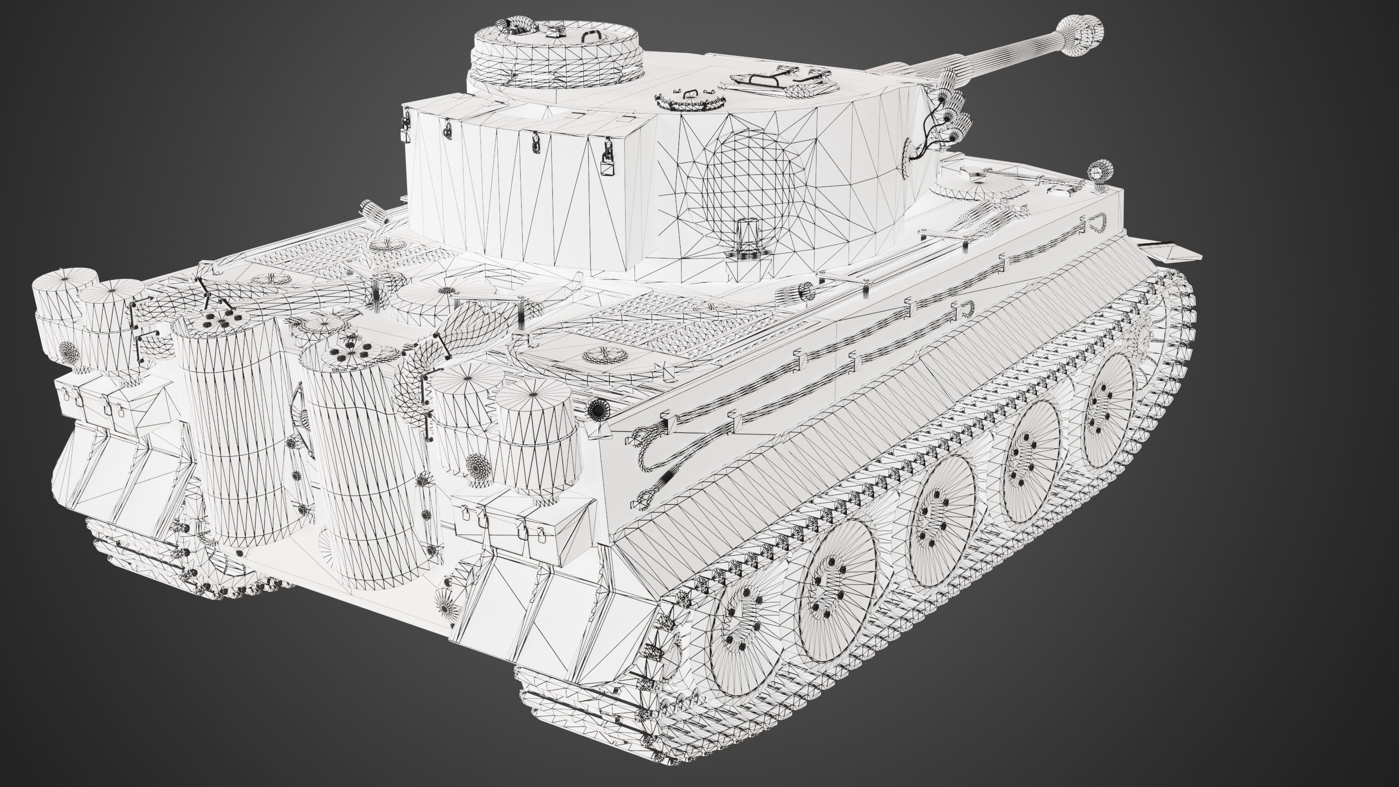 3D model WW2 German Tiger tank VR / AR / low-poly | CGTrader