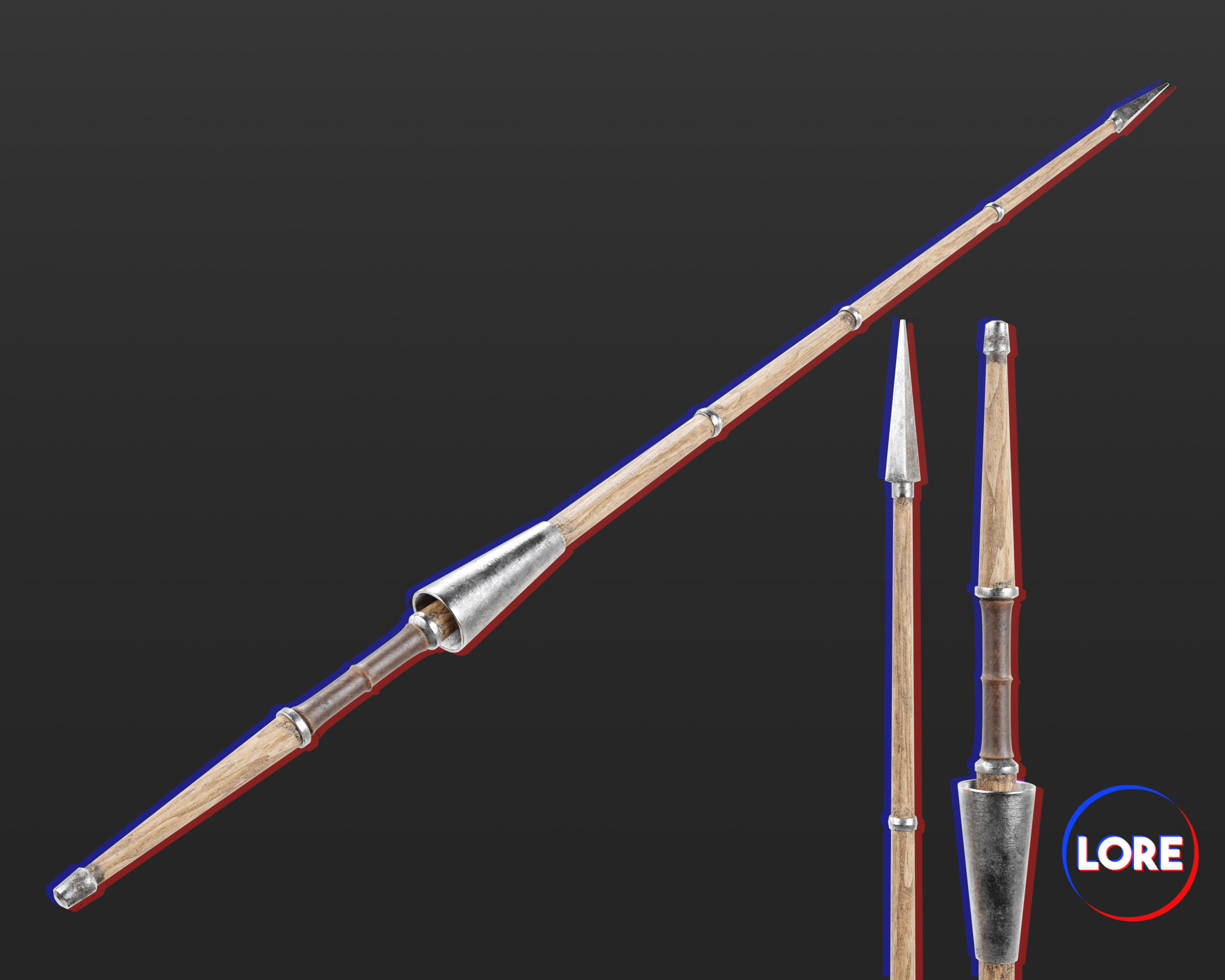 3D model Medieval Knightly Weapon Lance VR / AR / low-poly | CGTrader