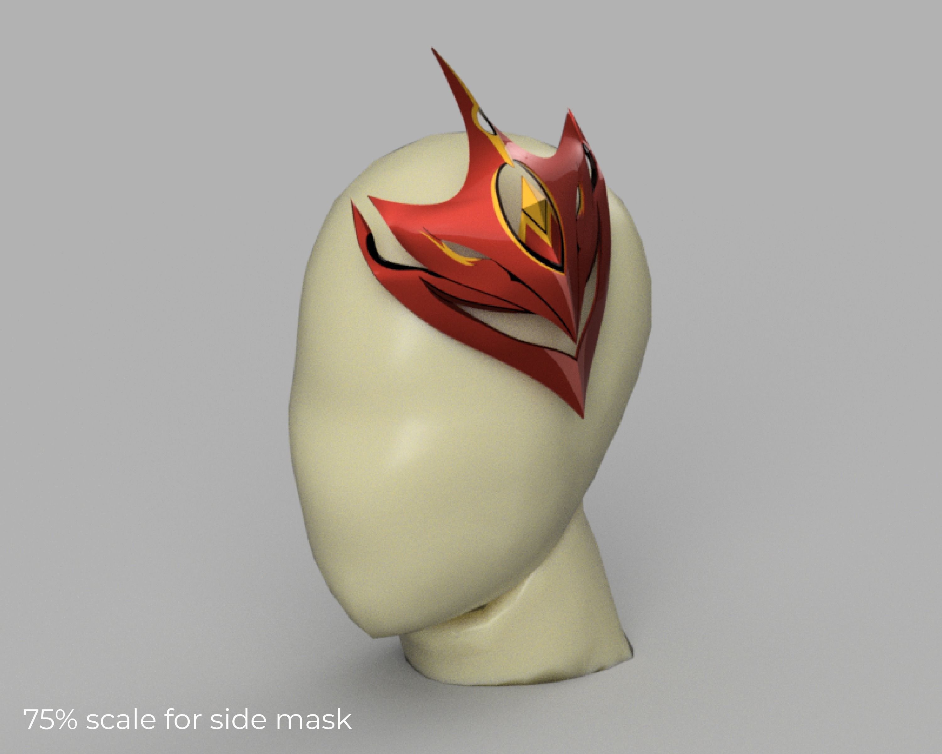 Genshin Impact Tartaglia Childe Cosplay Mask 3D Model STL File 3D model ...