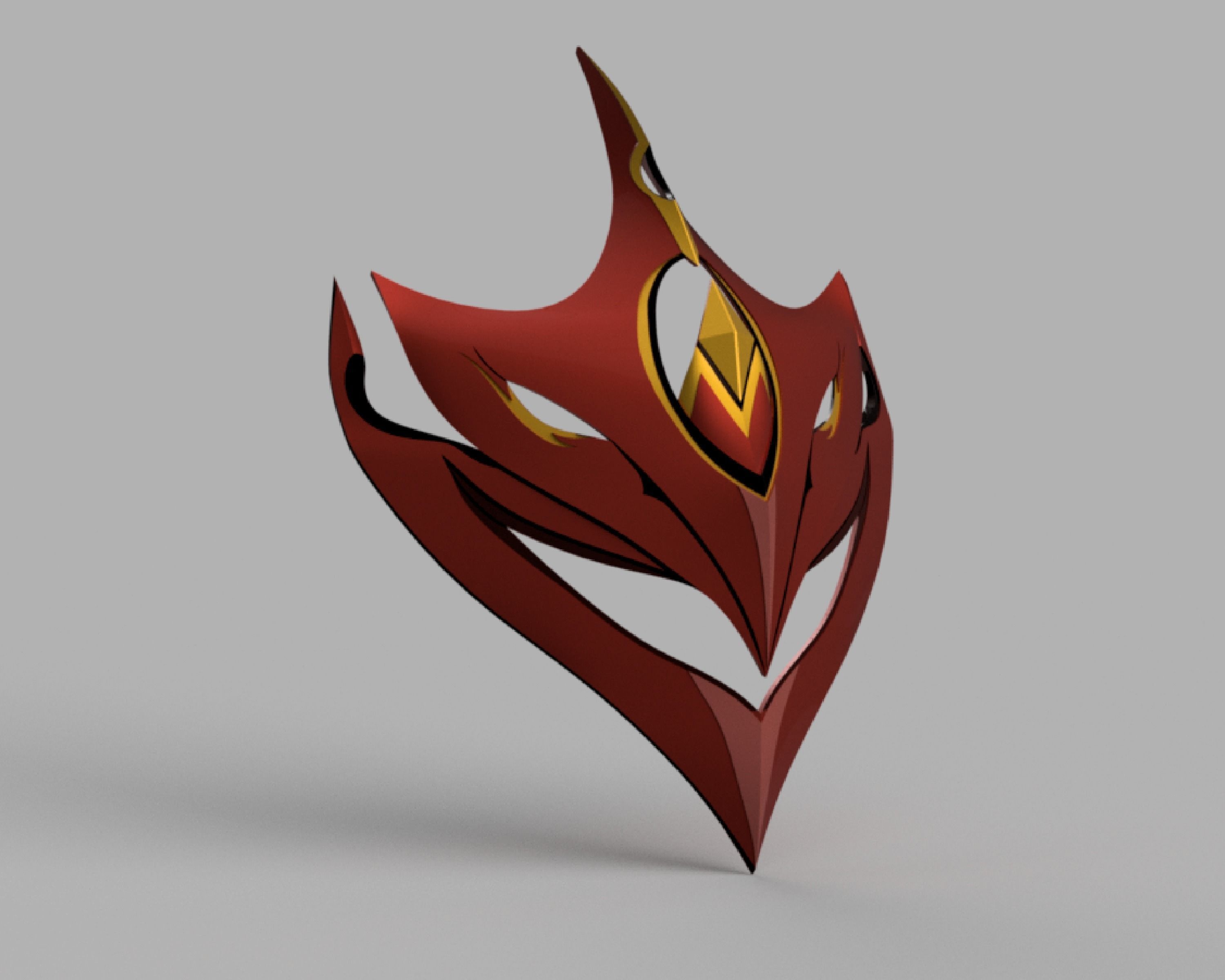 Genshin Impact Tartaglia Childe Cosplay Mask 3D Model STL File 3D model ...