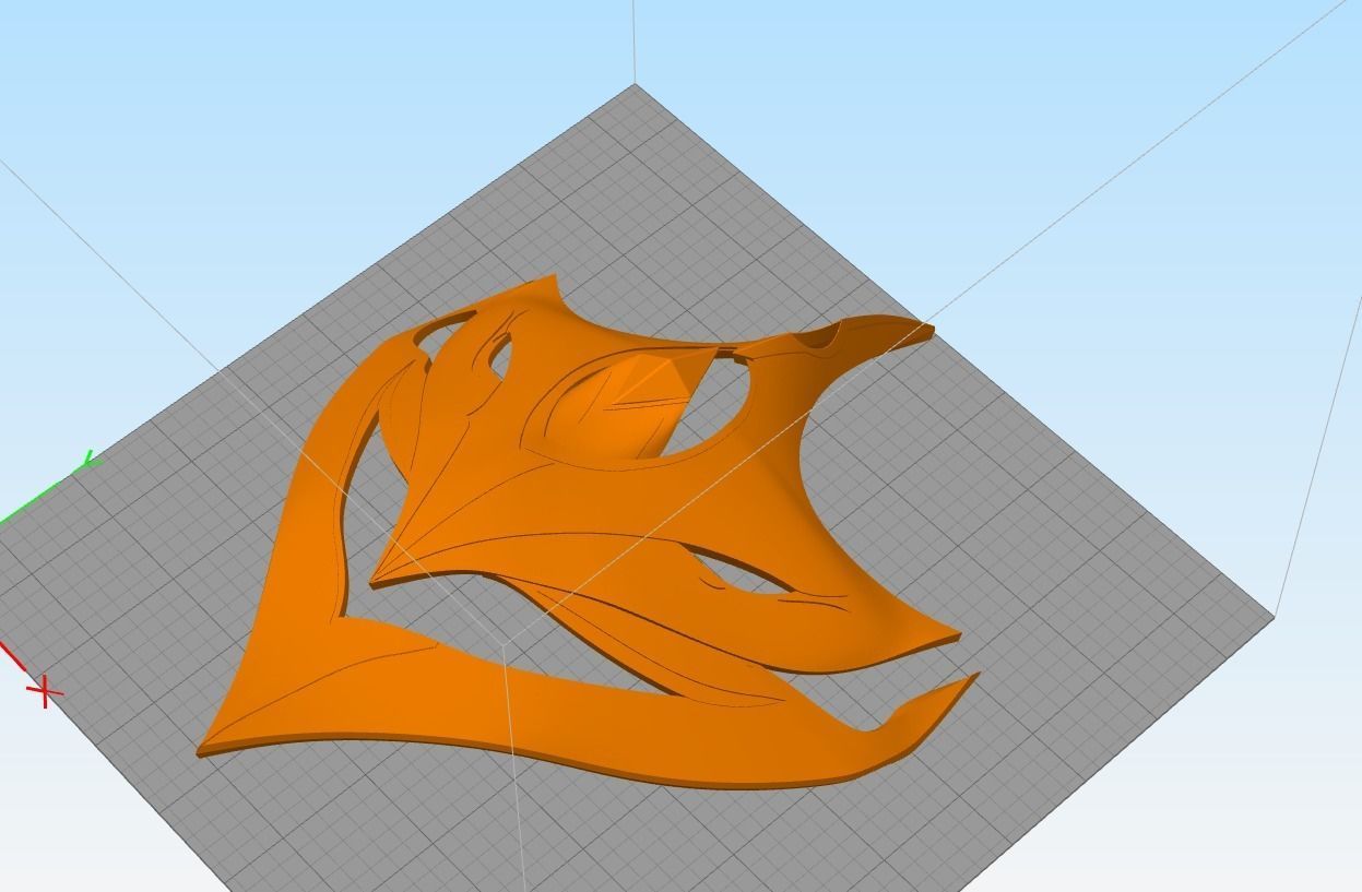 Genshin Impact Tartaglia Childe Cosplay Mask 3D Model STL File 3D model ...