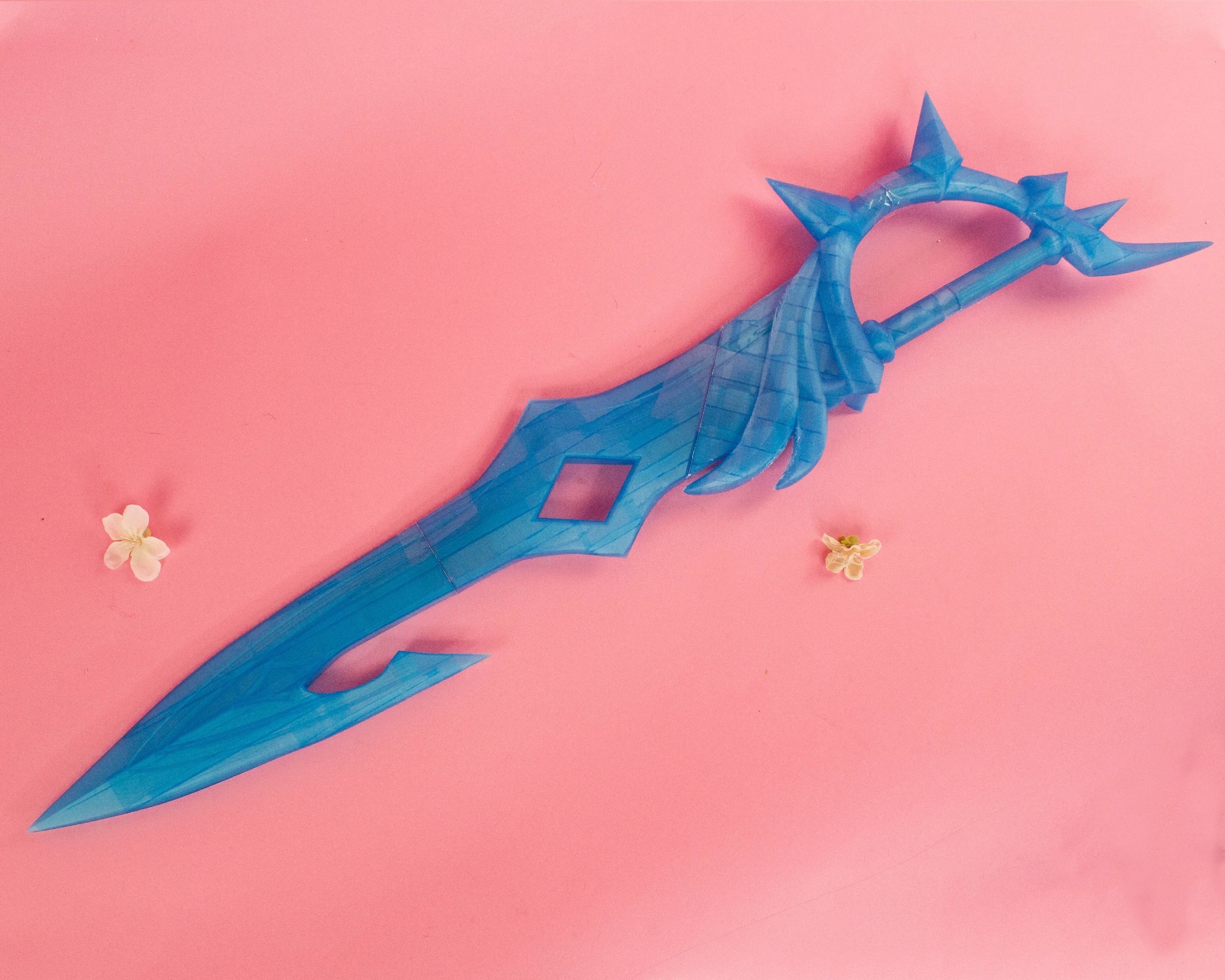 Genshin Impact Tartaglia Childe Water Blade Cosplay Sword 3D model 3D ...