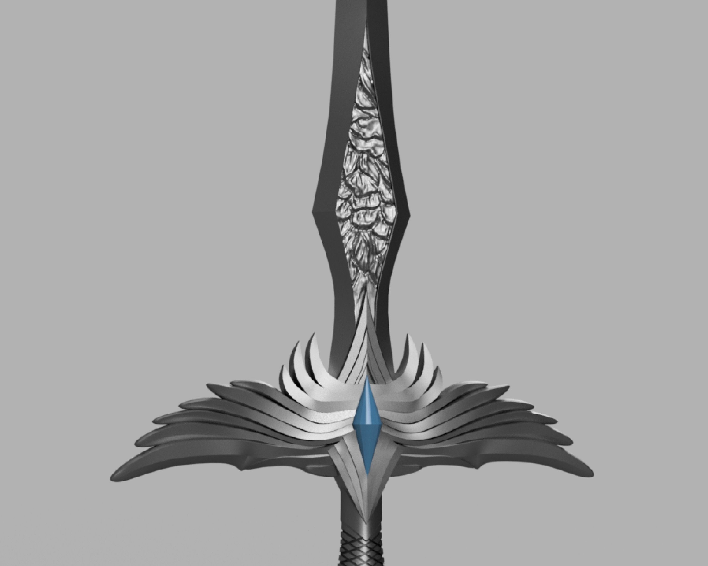 Critical Role DnD Holy Avenger 4 5 ft long Cosplay Sword 3D model 3D ...