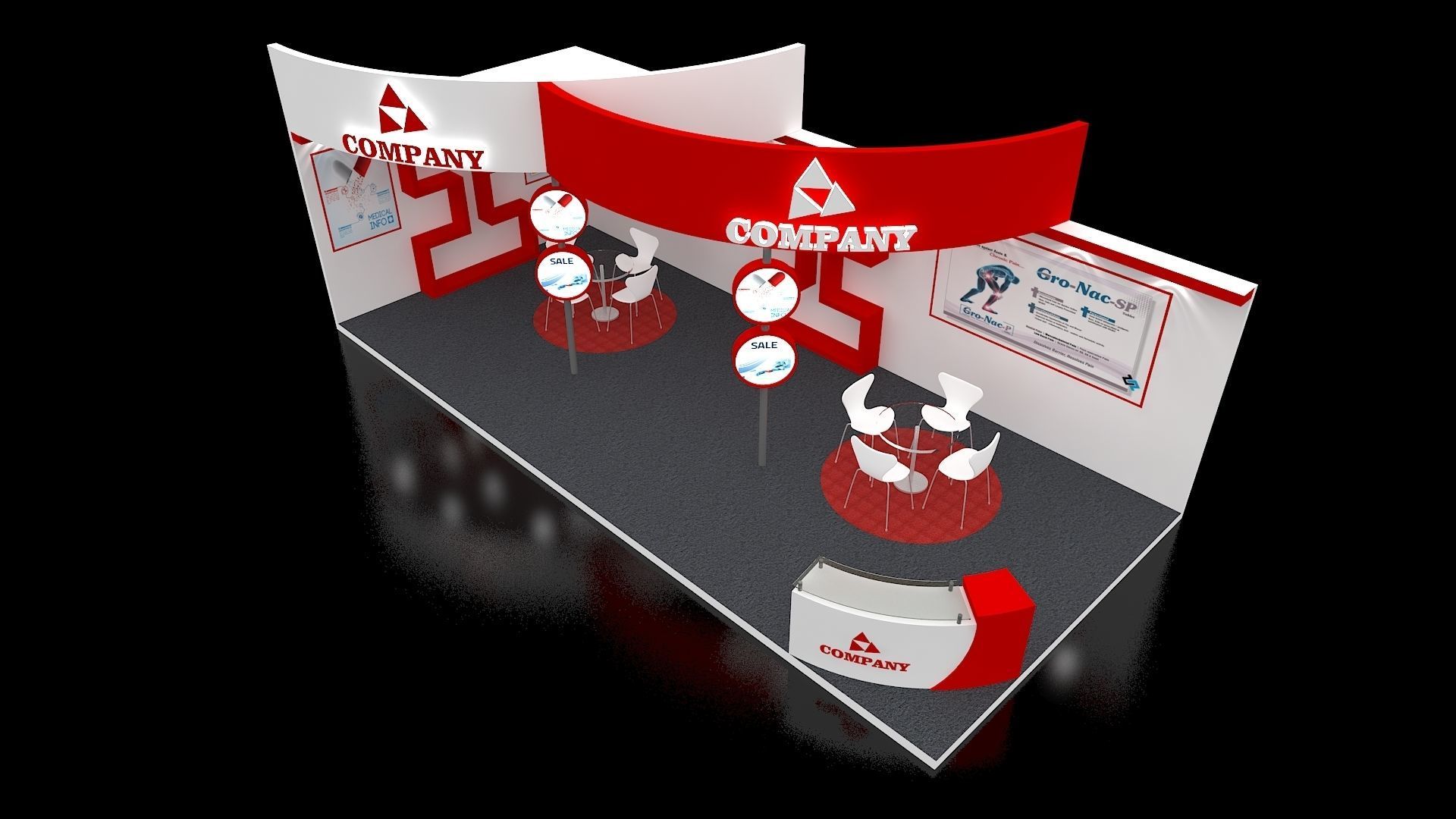 3d Stall Design 36Sqmt 3D model 3D printable | CGTrader