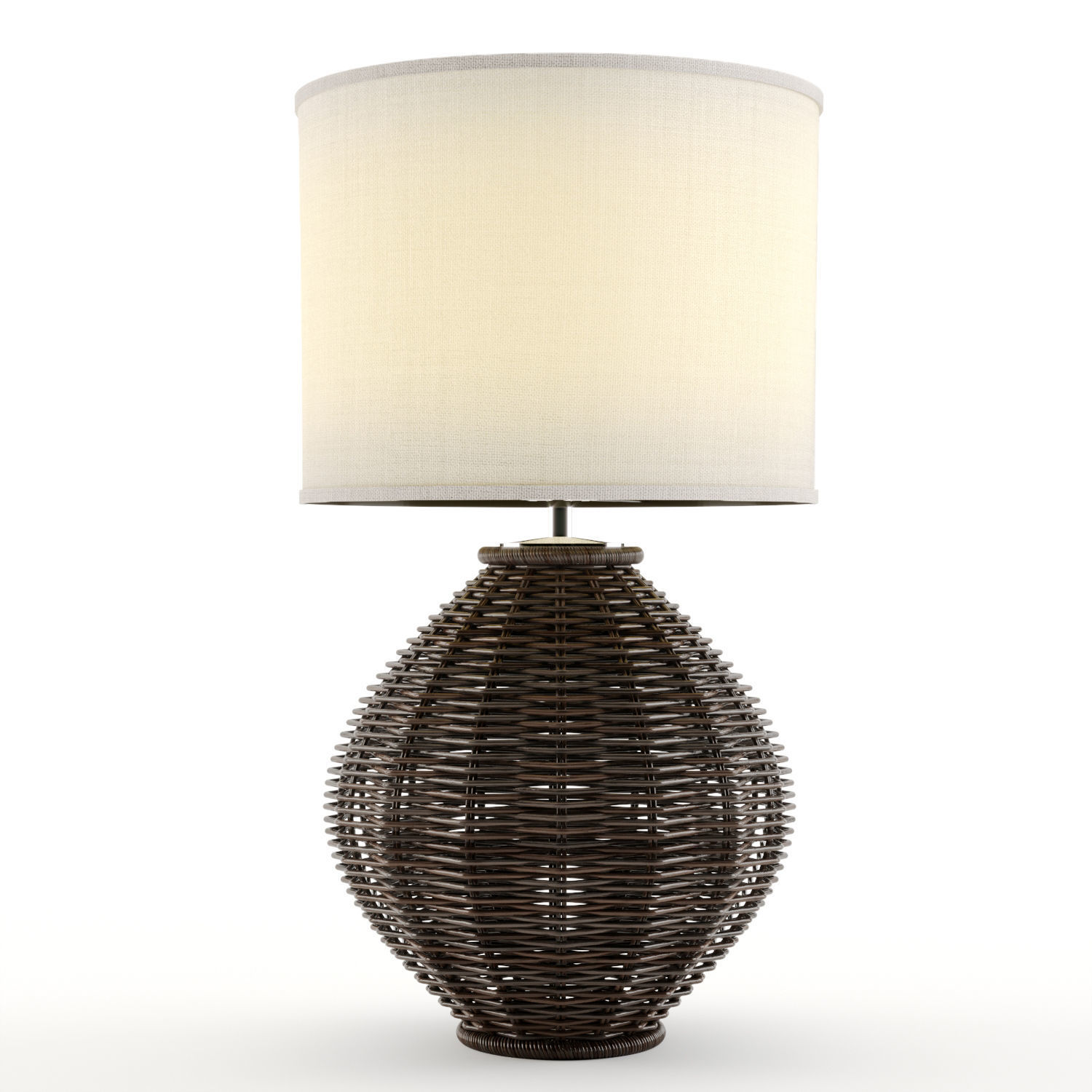 Woven Rattan Table Lamp 3D model | CGTrader