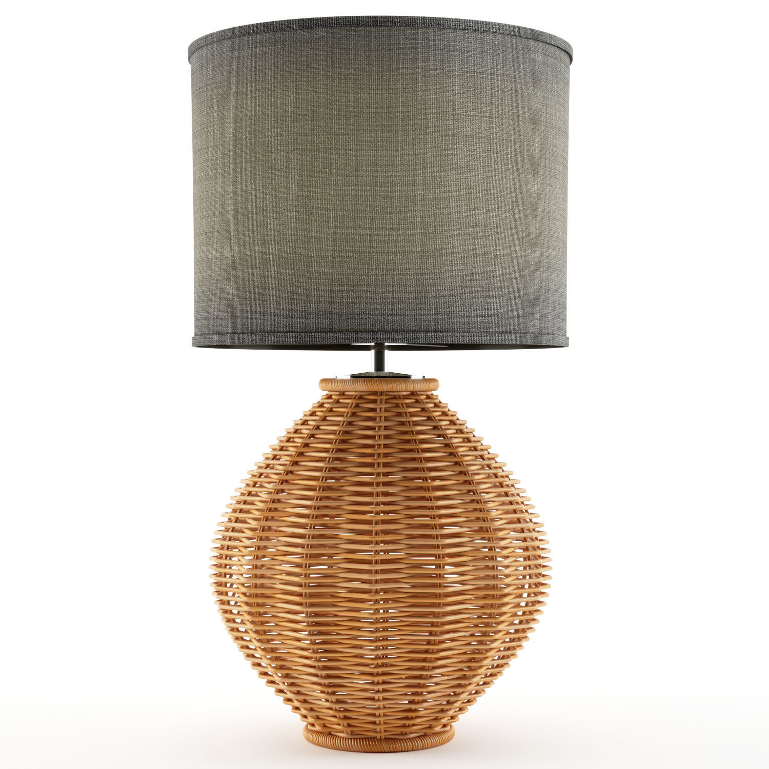 Woven Rattan Table Lamp 3D model | CGTrader
