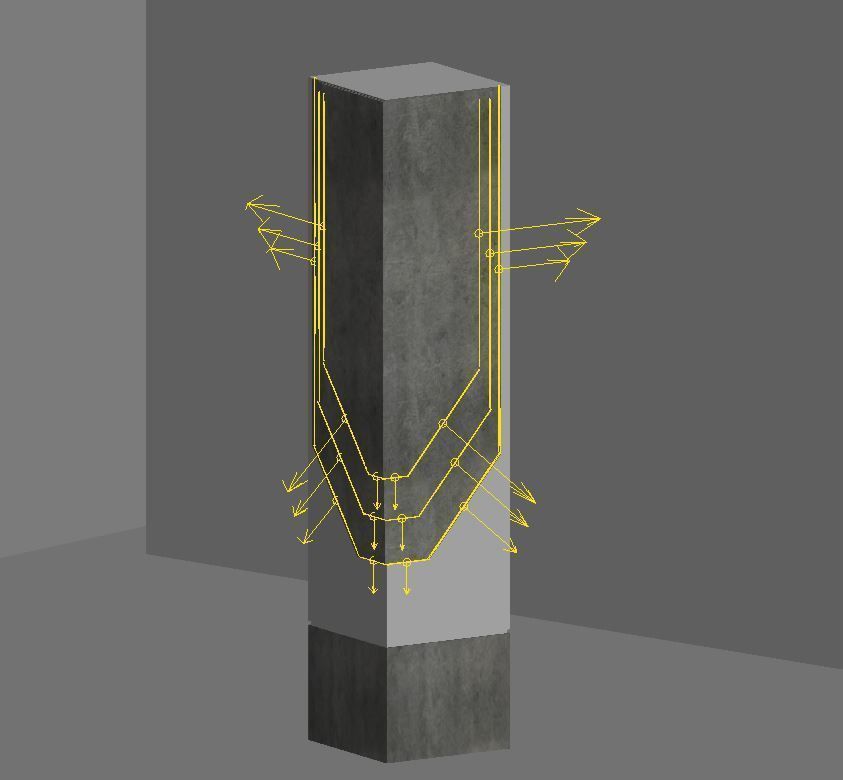 column modern 3D model | CGTrader