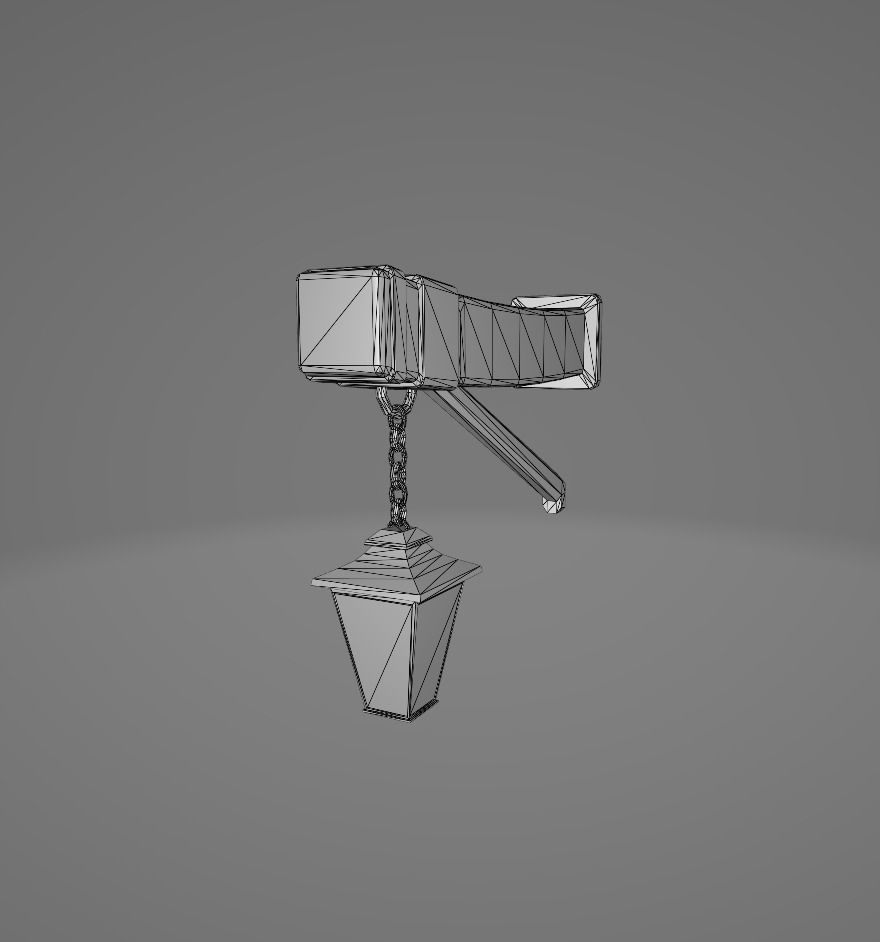 Stylized lamp post 3D model | CGTrader