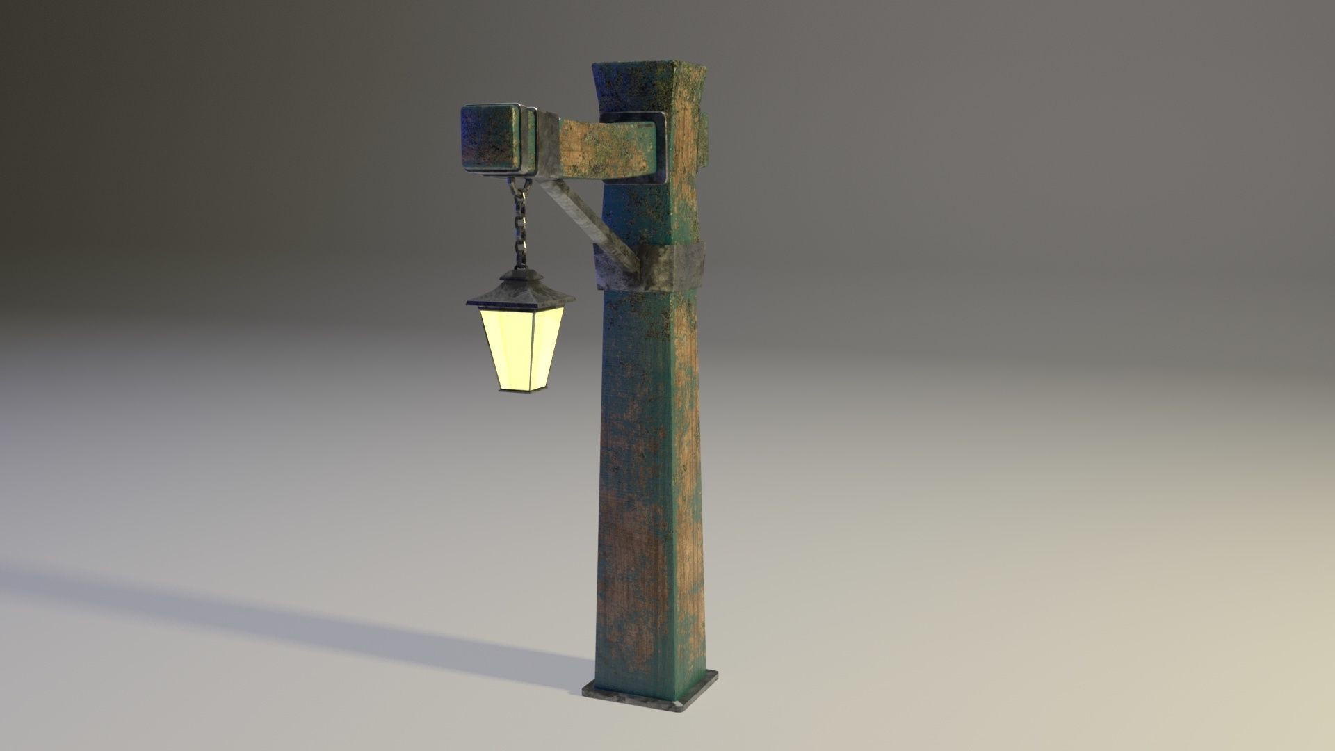 Stylized lamp post 3D model | CGTrader