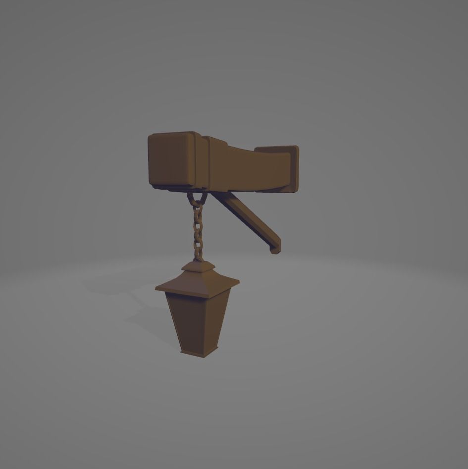 Stylized lamp post 3D model | CGTrader