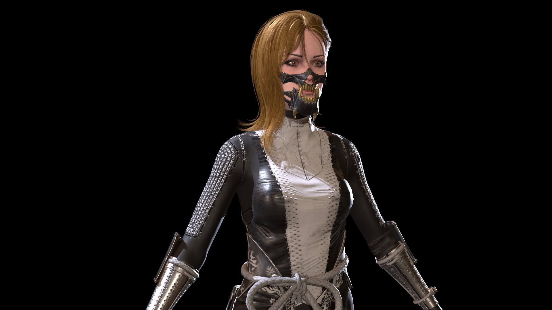 3D model Samurai Girl VR / AR / low-poly rigged animated | CGTrader