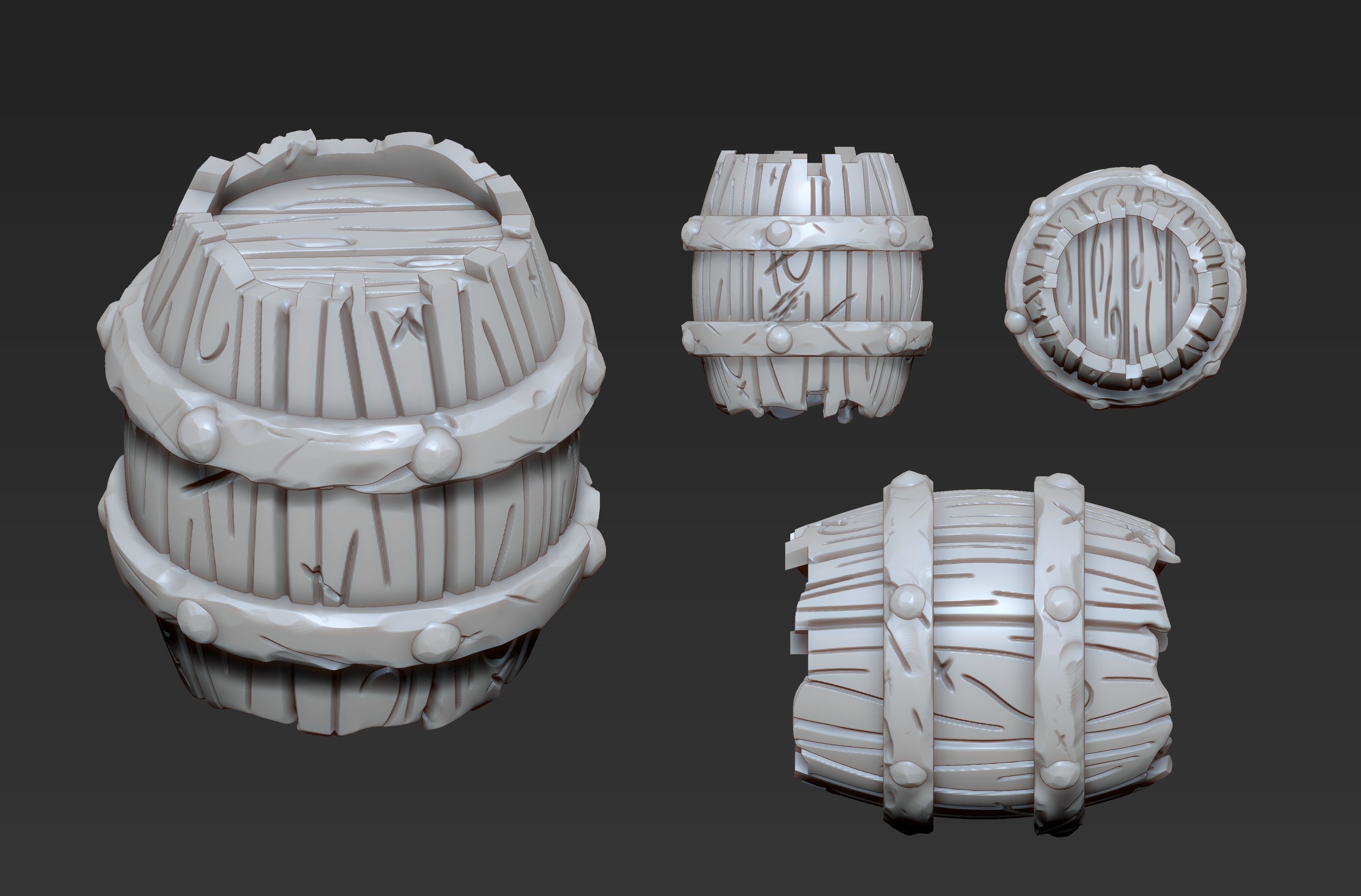 3D Barrel for your bases or scenery free 3D model 3D printable | CGTrader