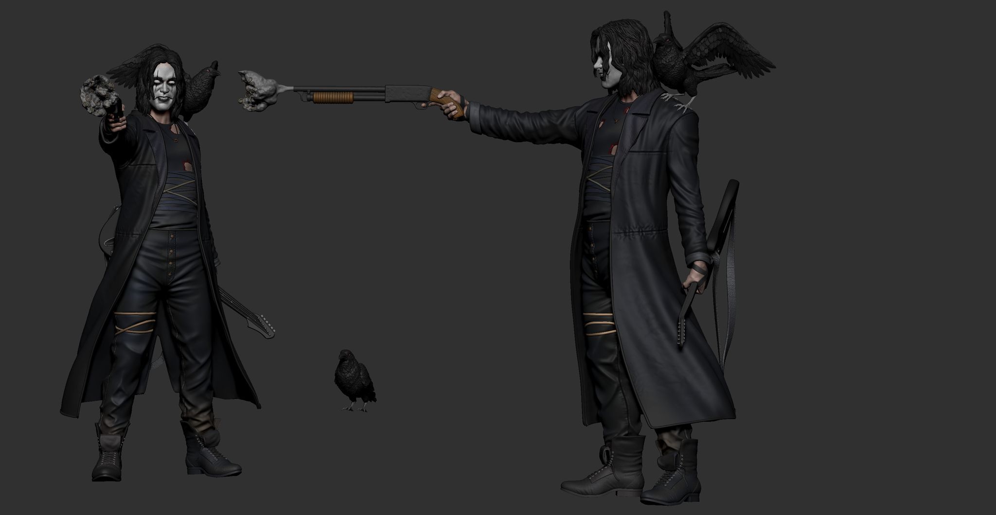 The Crow Brandon Lee Is that gasoline I smell 3D model 3D printable ...