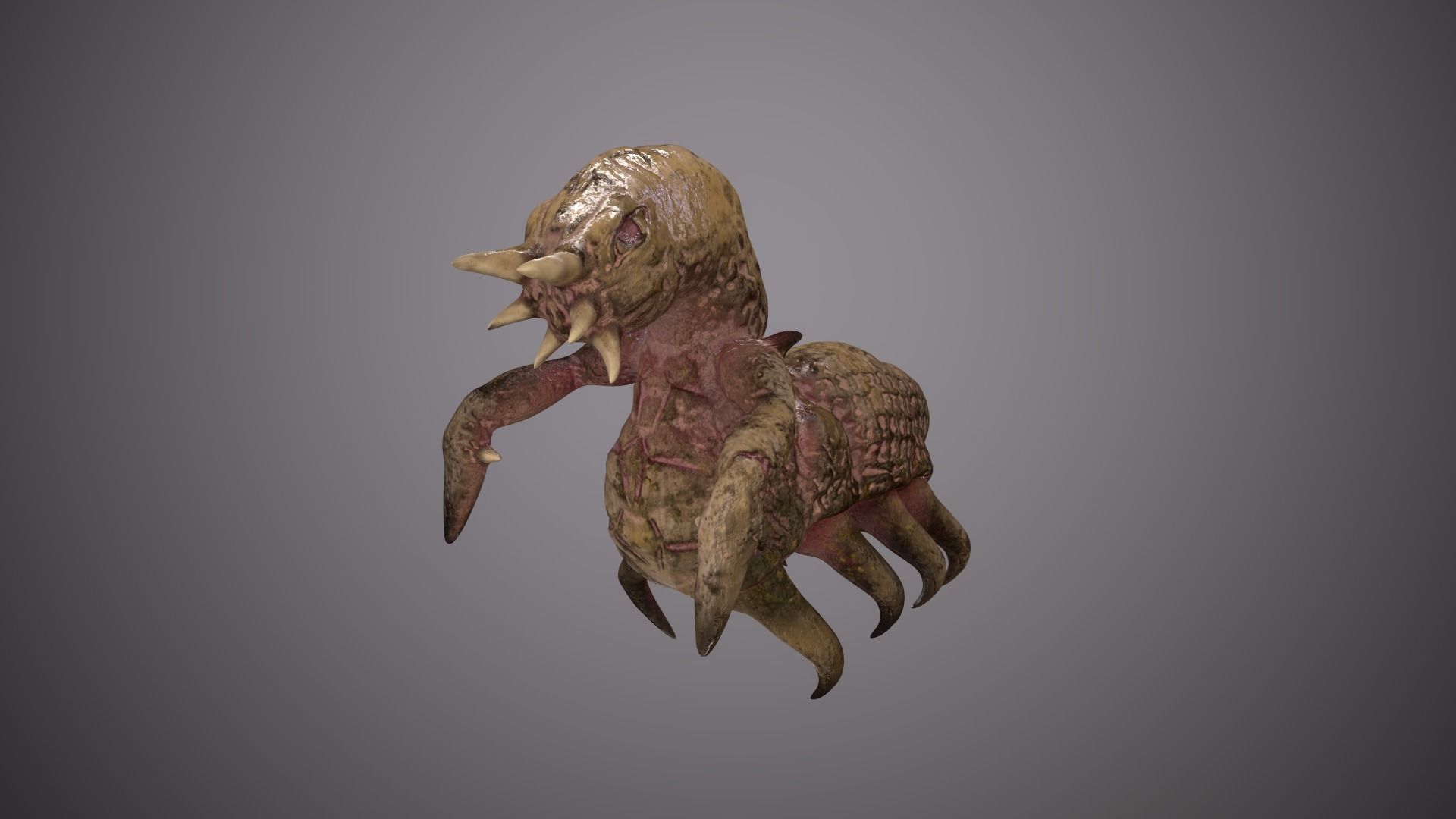 3D model Creature monster worm alien VR / AR / low-poly | CGTrader