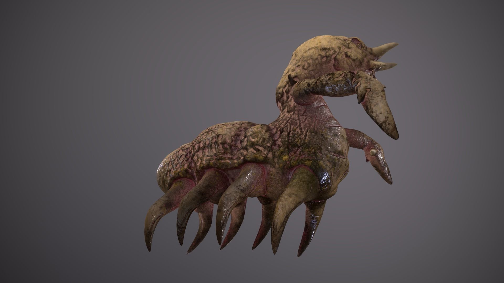 3D model Creature monster worm alien VR / AR / low-poly | CGTrader