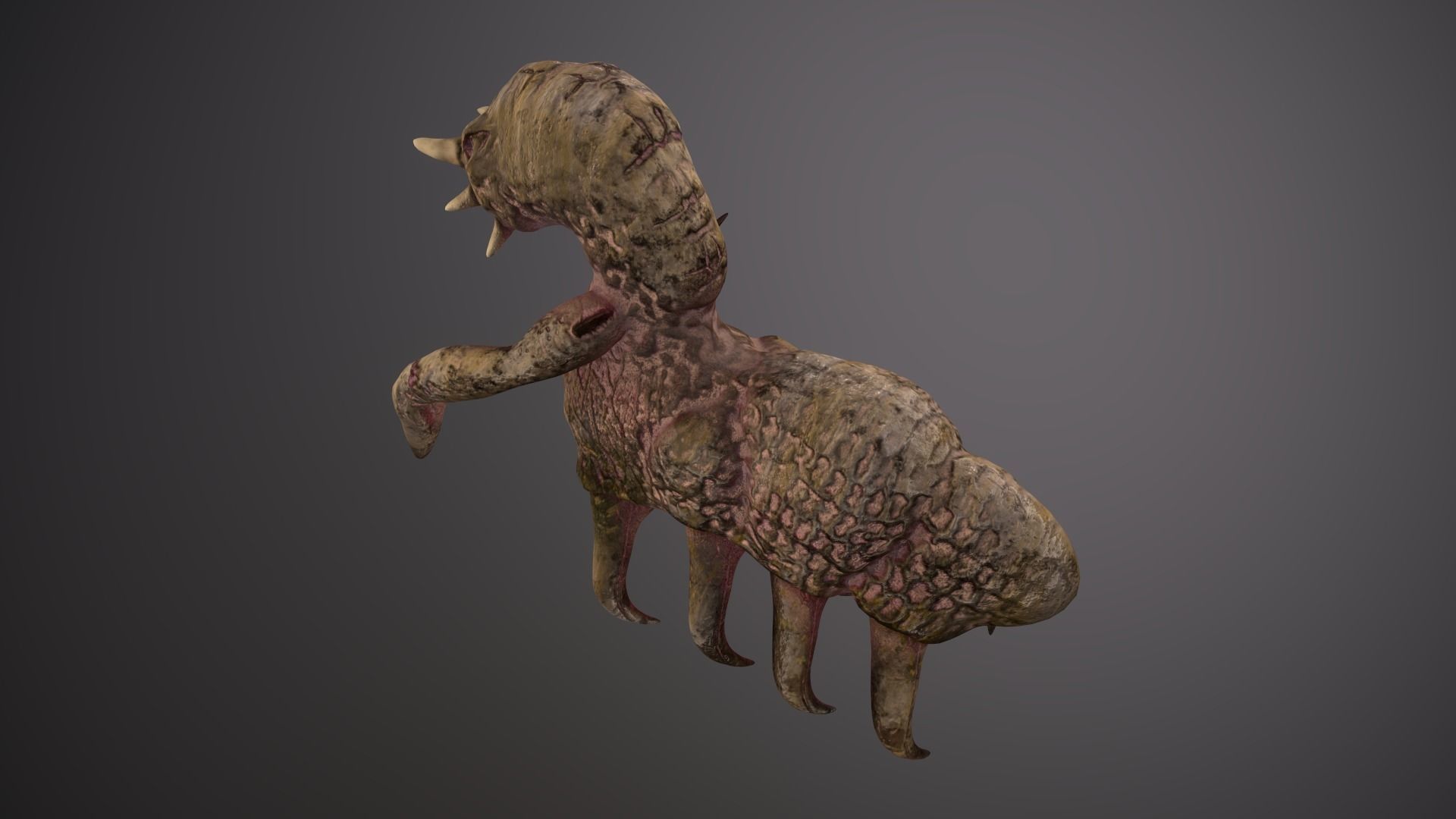 3D model Creature monster worm alien VR / AR / low-poly | CGTrader