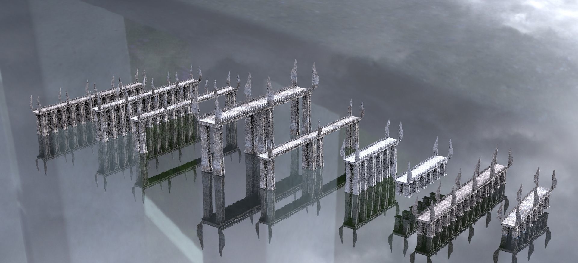 League of legends Inspired bridges 10 different bridges 3D model | CGTrader