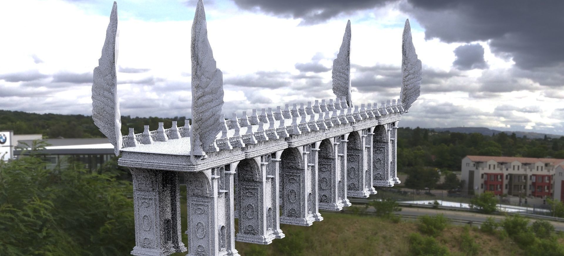 League of legends Inspired Angel wings bridges 5 designs 3D 3D model ...