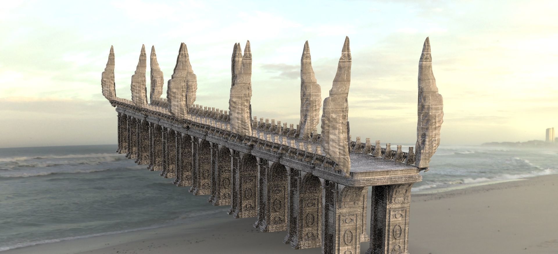 League of legends Inspired Angel wings bridges 5 designs 3D 3D model ...