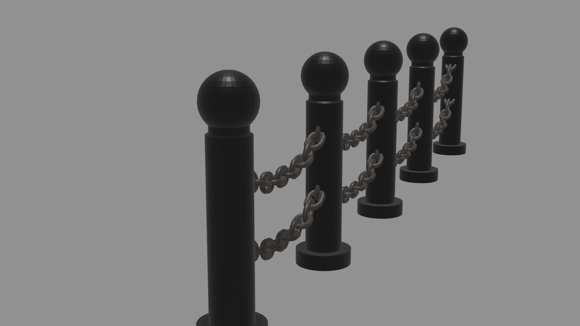 3D model Chain Barrier 3D VR / AR / low-poly | CGTrader