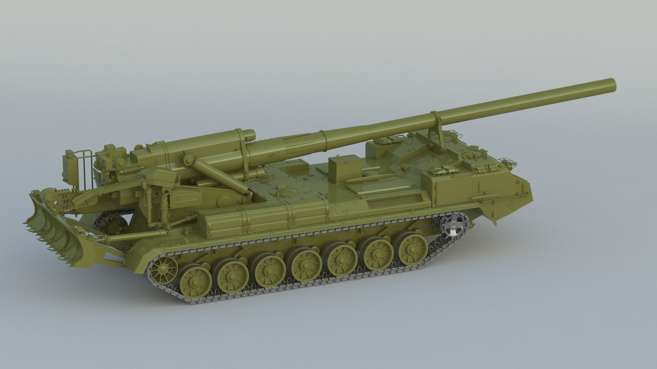 2S7 Pion 3D model | CGTrader