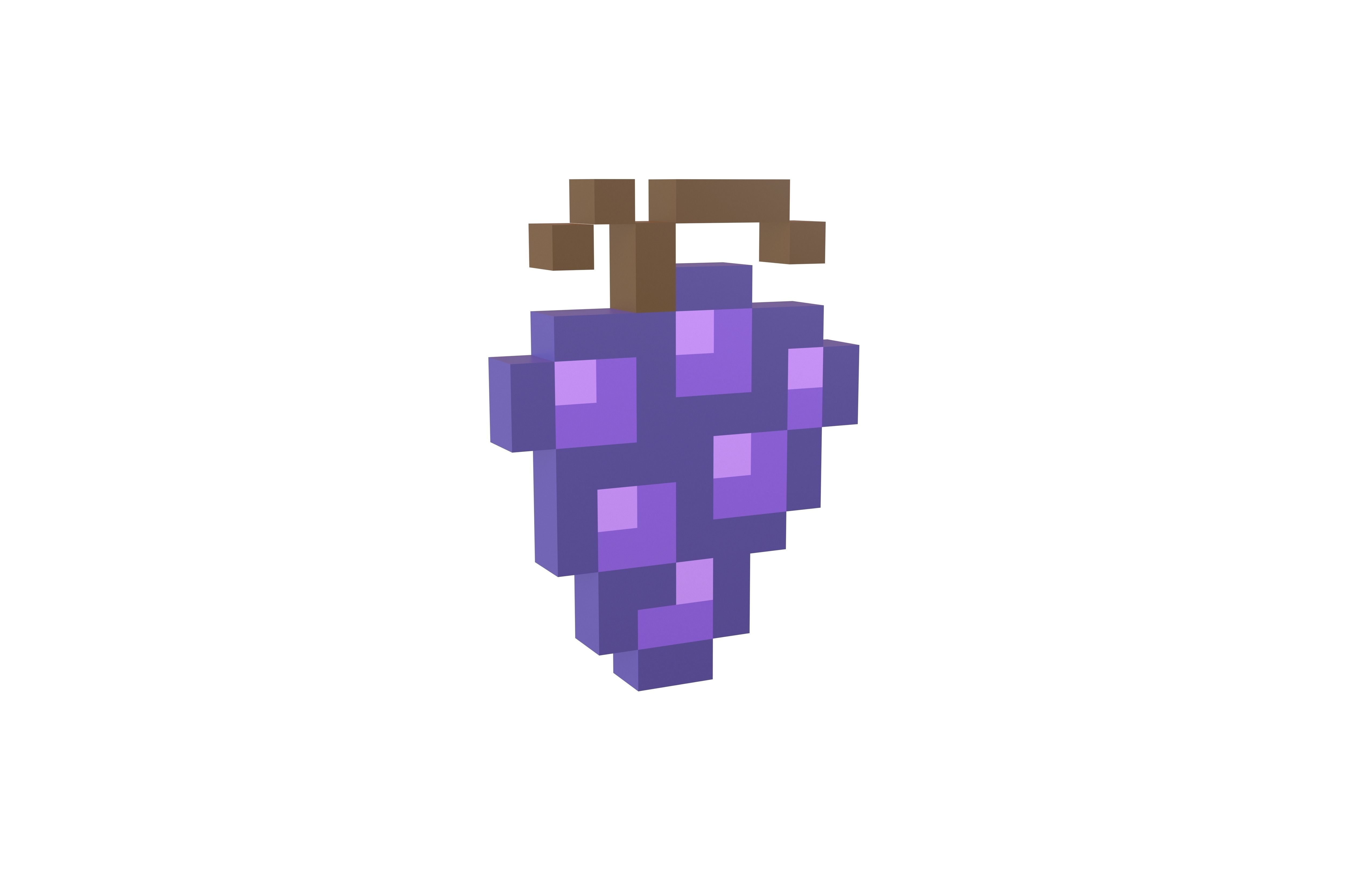3D model Pixel Grape v1 001 VR / AR / low-poly | CGTrader