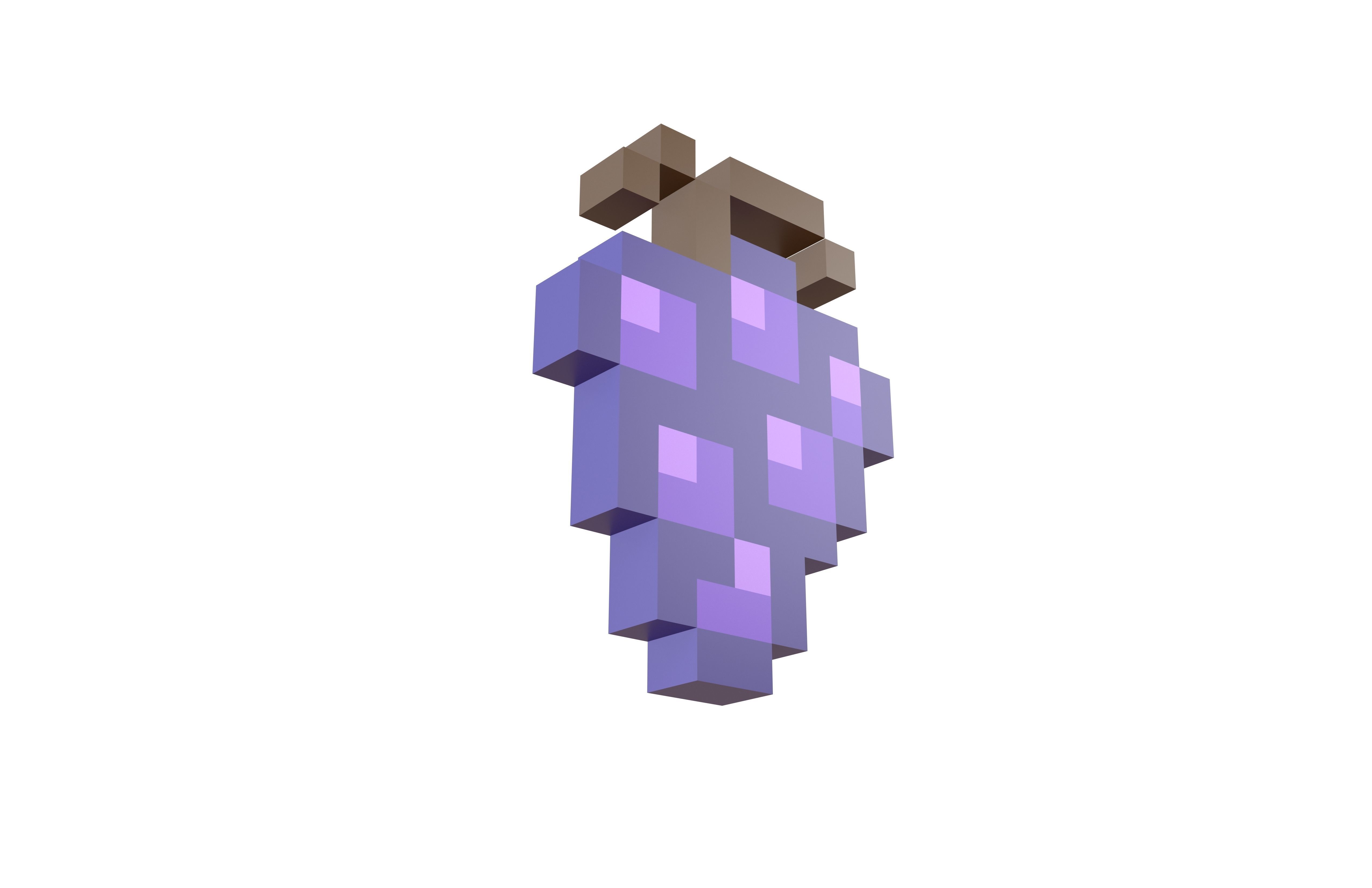 3D model Pixel Grape v1 001 VR / AR / low-poly | CGTrader
