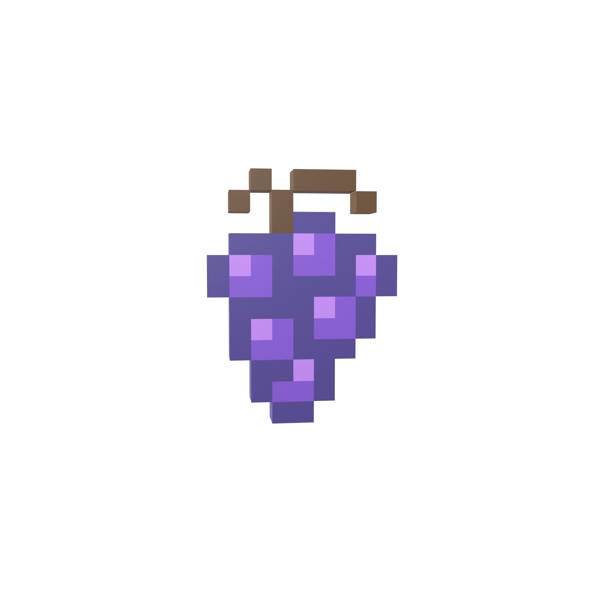3D model Pixel Grape v1 001 VR / AR / low-poly | CGTrader
