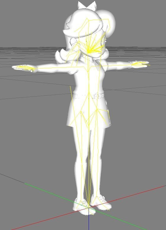 Princess Daisy from Mario Golf Super Rush free 3D model rigged | CGTrader