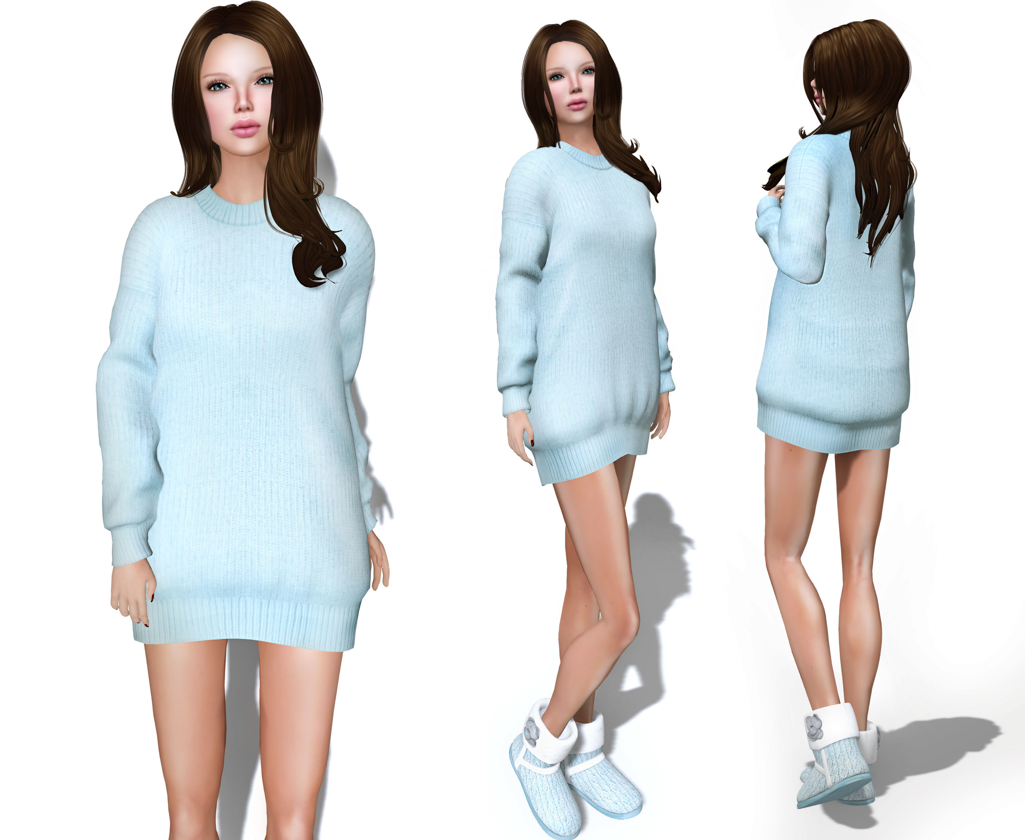 3D model Oversize Sweater VR / AR / low-poly | CGTrader
