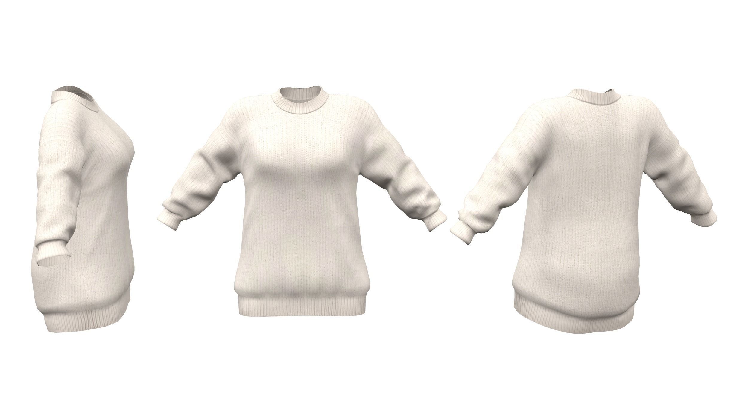 3D model Oversize Sweater VR / AR / low-poly | CGTrader