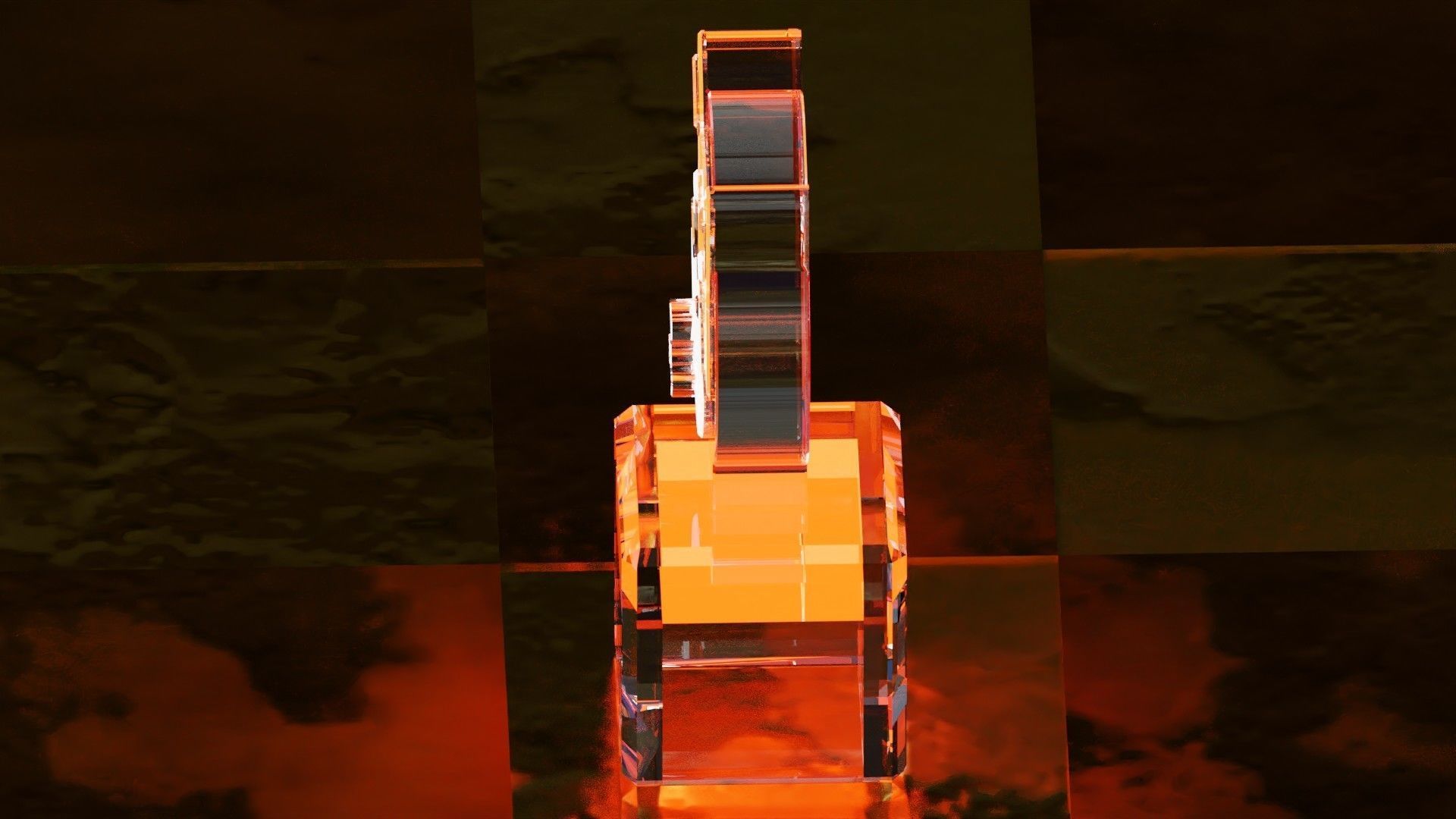 Shiba Inu Token Glass Chess Piece 3D model | CGTrader