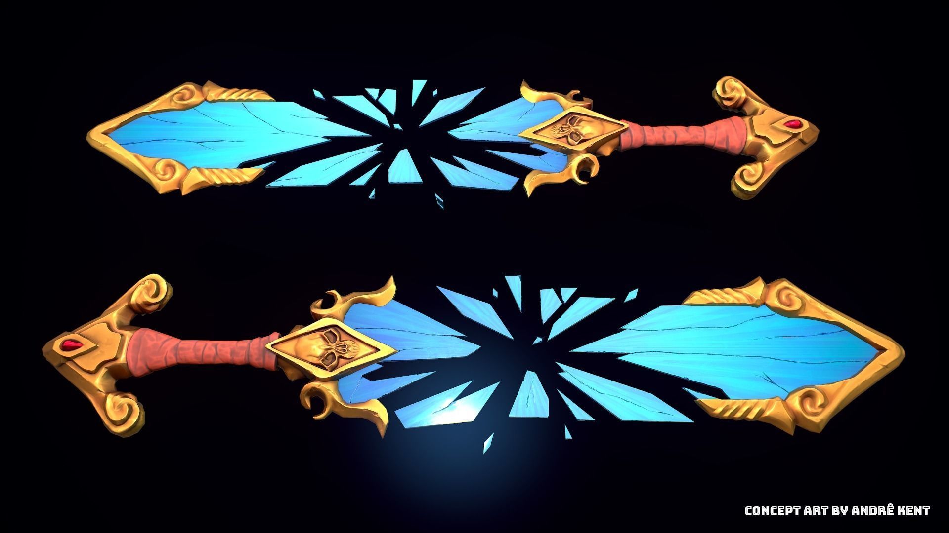 3D model Stylized Mirror Sword VR / AR / low-poly | CGTrader