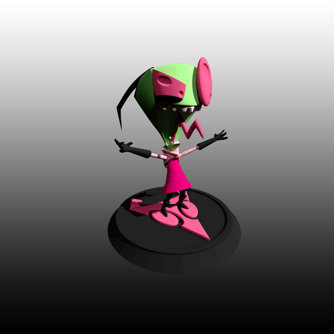 Invader Zim - Zim Figurine 3D model 3D printable | CGTrader