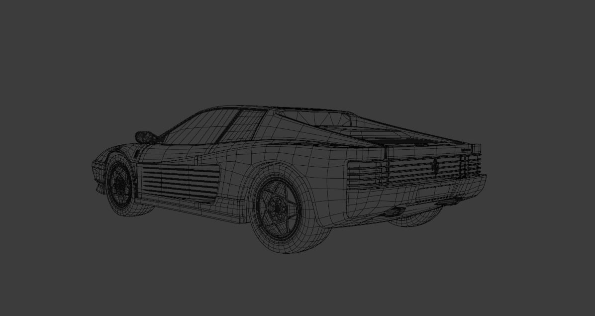 Ferrari testarossa 3D model | CGTrader