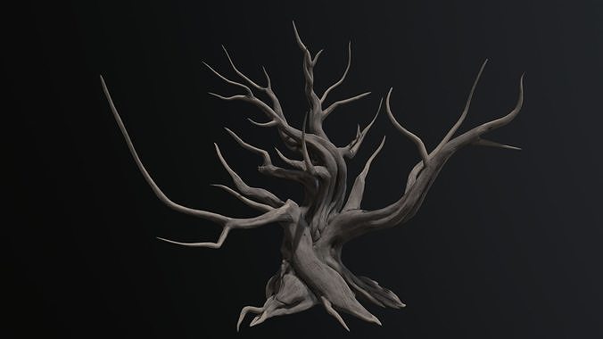 3D model Spooky Tree game-ready model VR / AR / low-poly | CGTrader