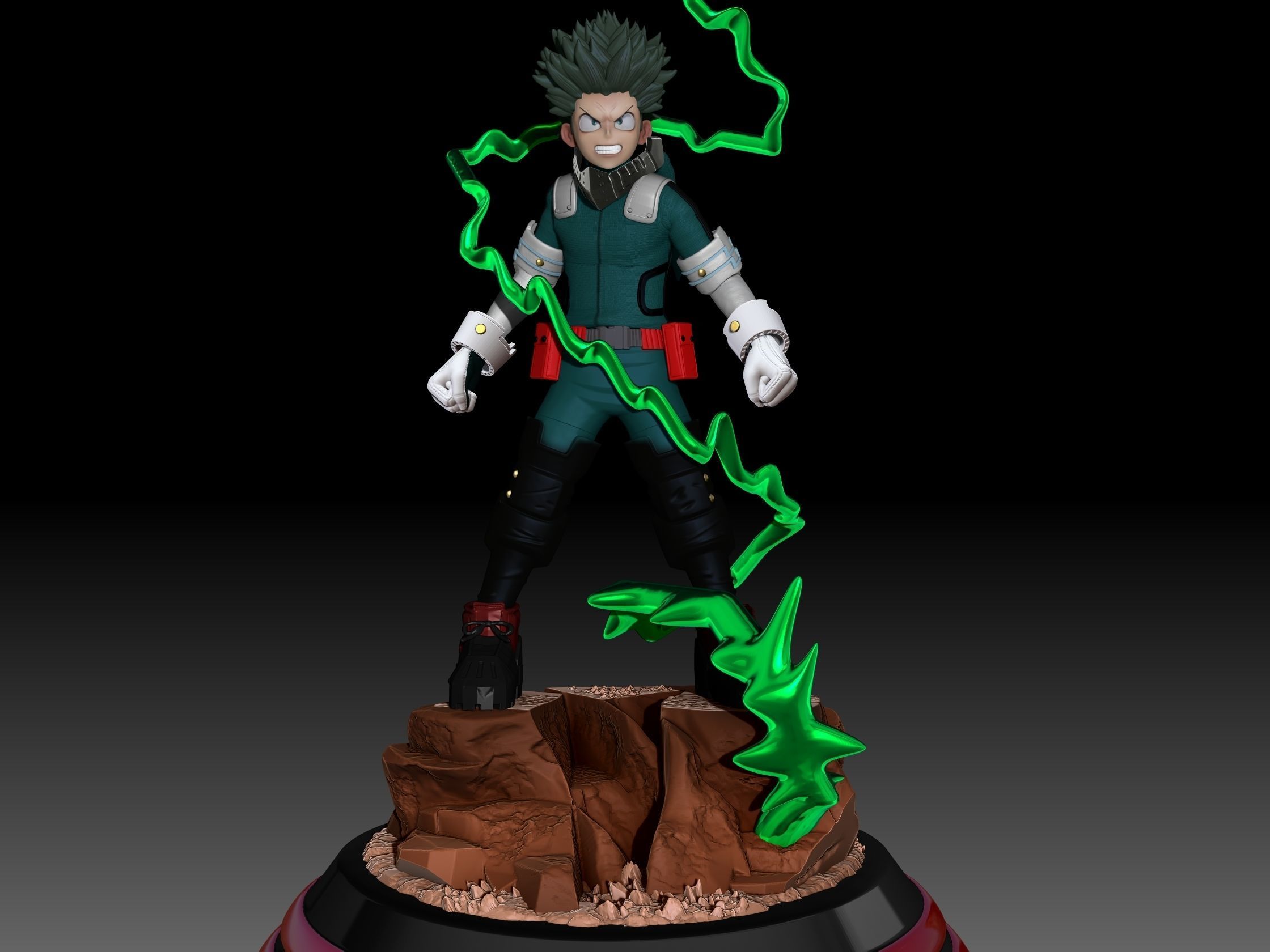 Izuku Midoriya fan art my hero academia 3D model 3D printable | CGTrader