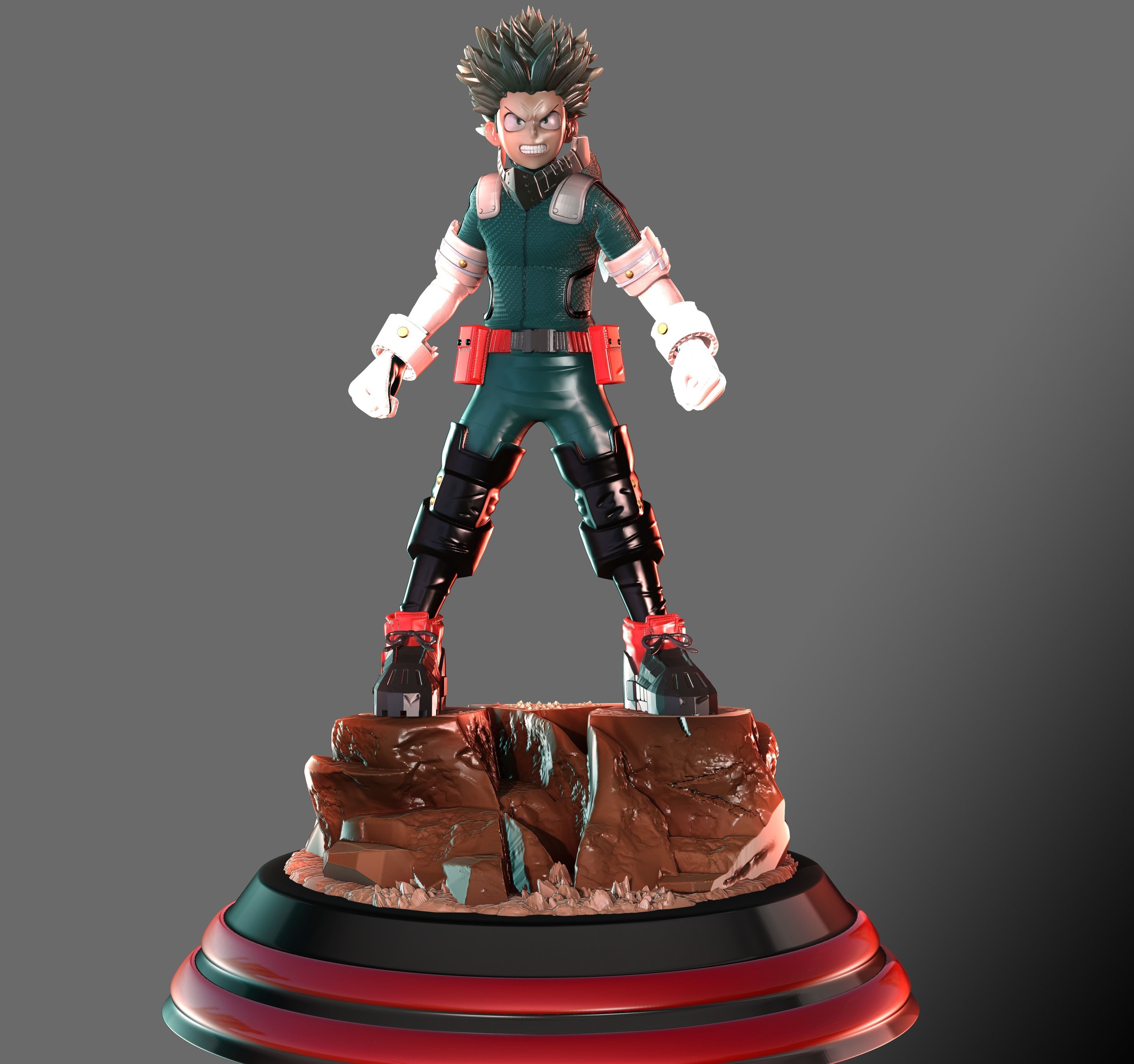 Izuku Midoriya fan art my hero academia 3D model 3D printable | CGTrader
