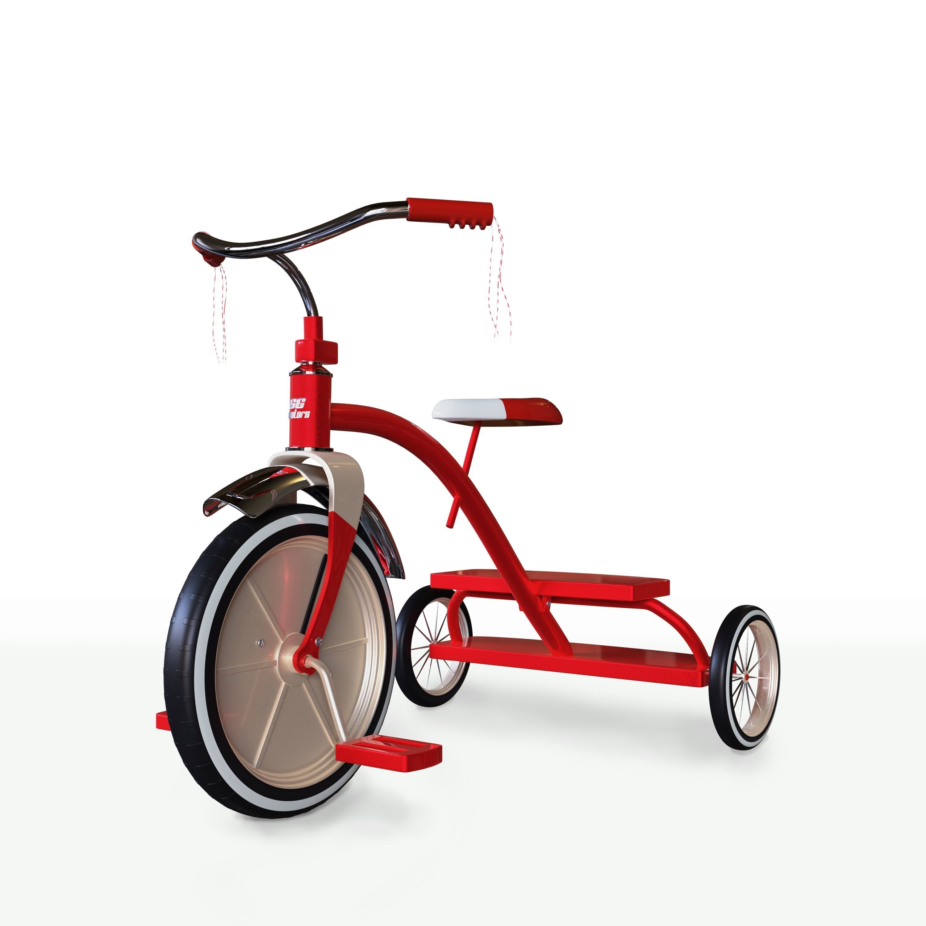 Red Tricycle Bike 3D Model 3D model | CGTrader