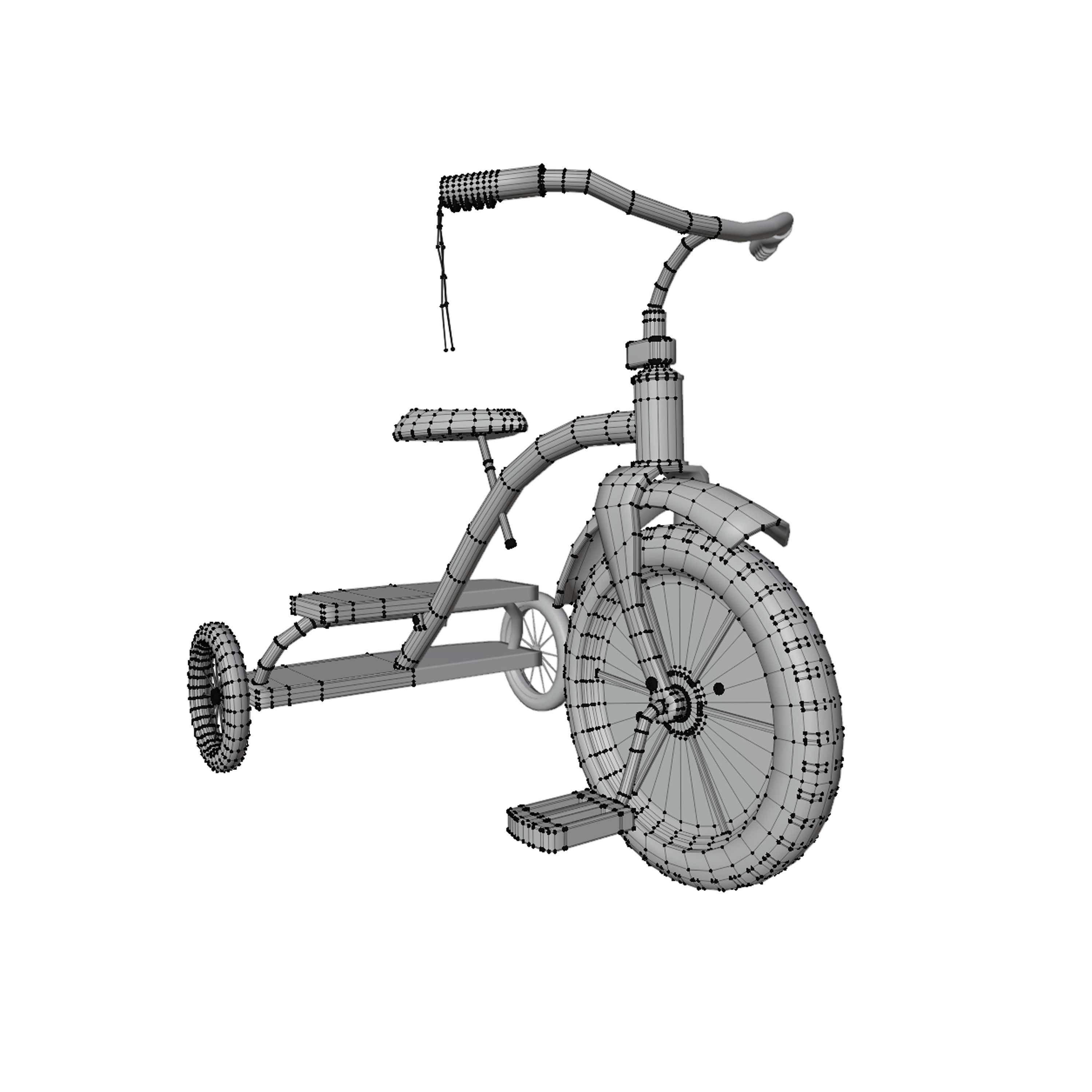 Red Tricycle Bike 3D Model 3D model | CGTrader