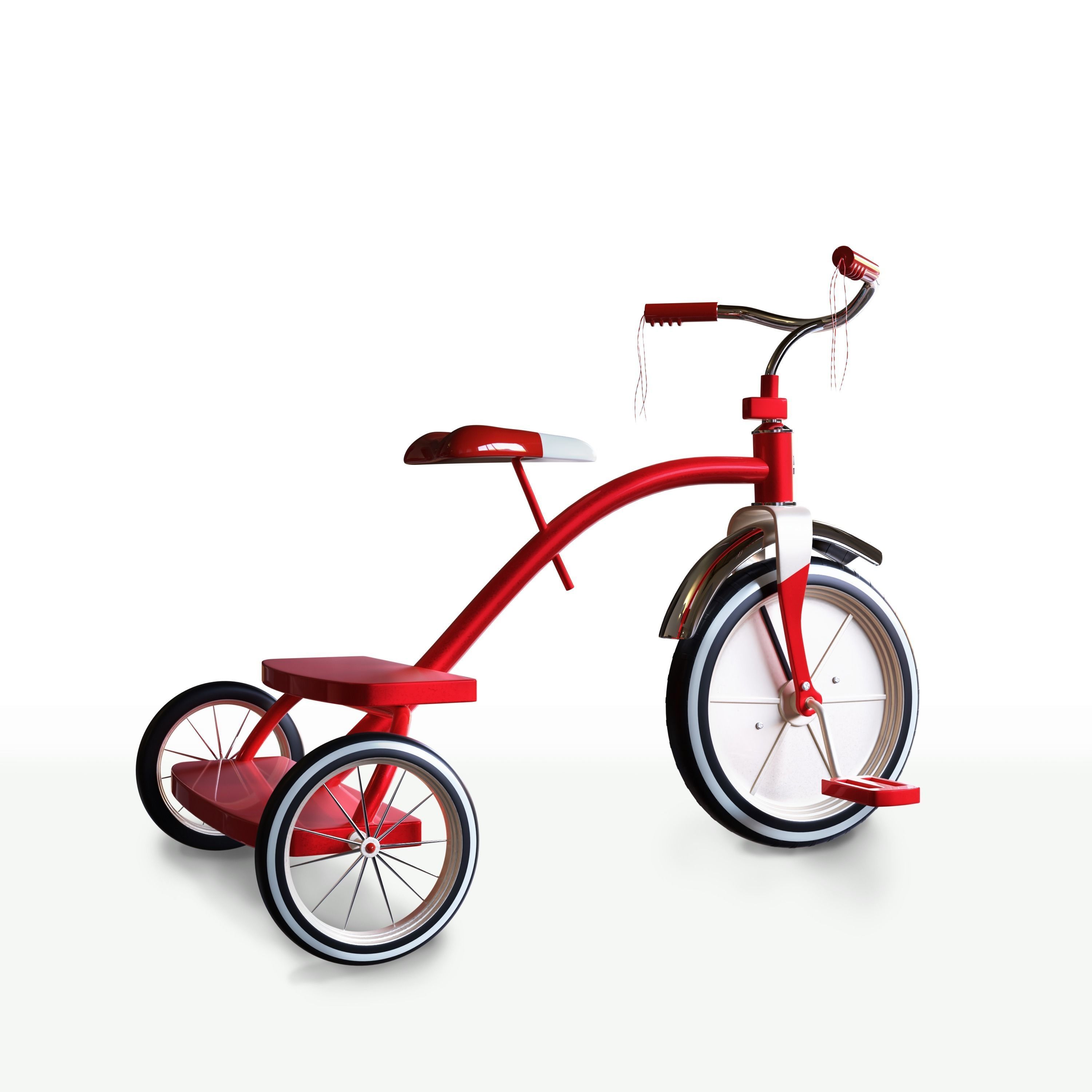 Red Tricycle Bike 3D Model 3D model | CGTrader