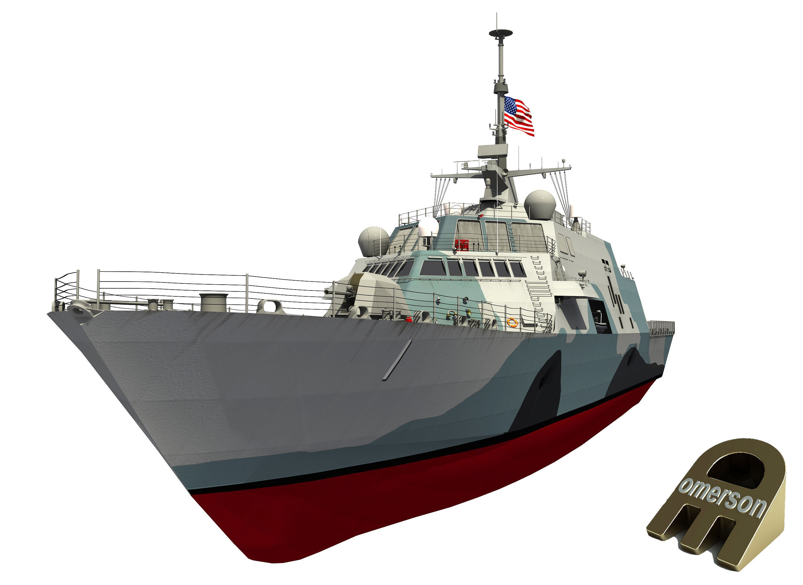 USS Freedom LCS Camouflage 3D model | CGTrader